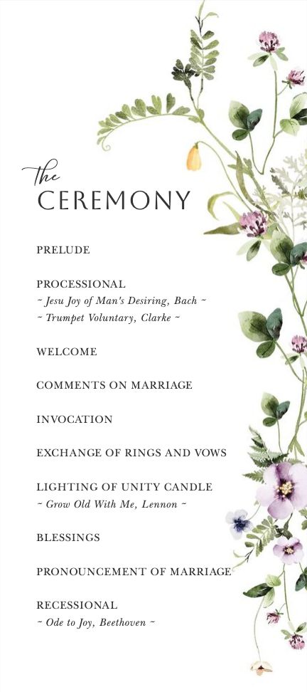 Wedding Programs Designs