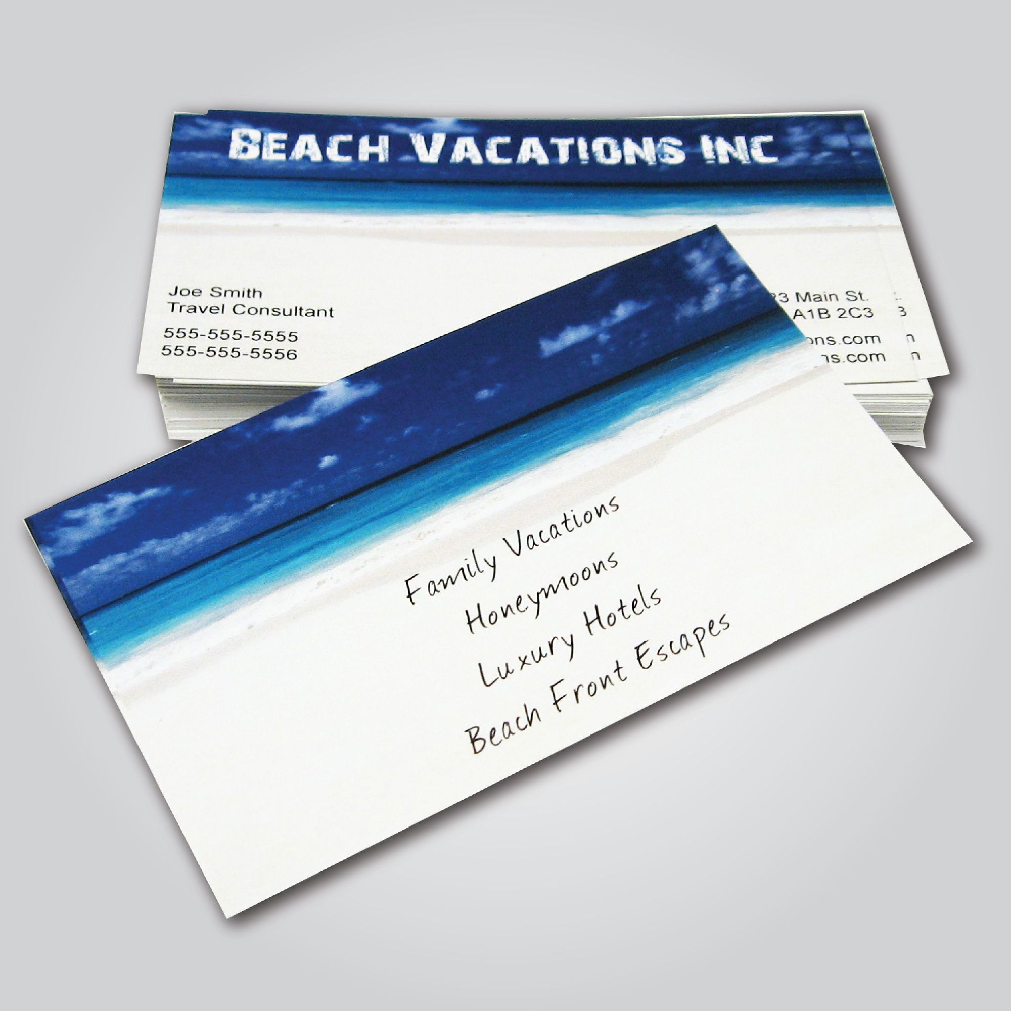 Easily Upload Designs for Your Standard Business Cards