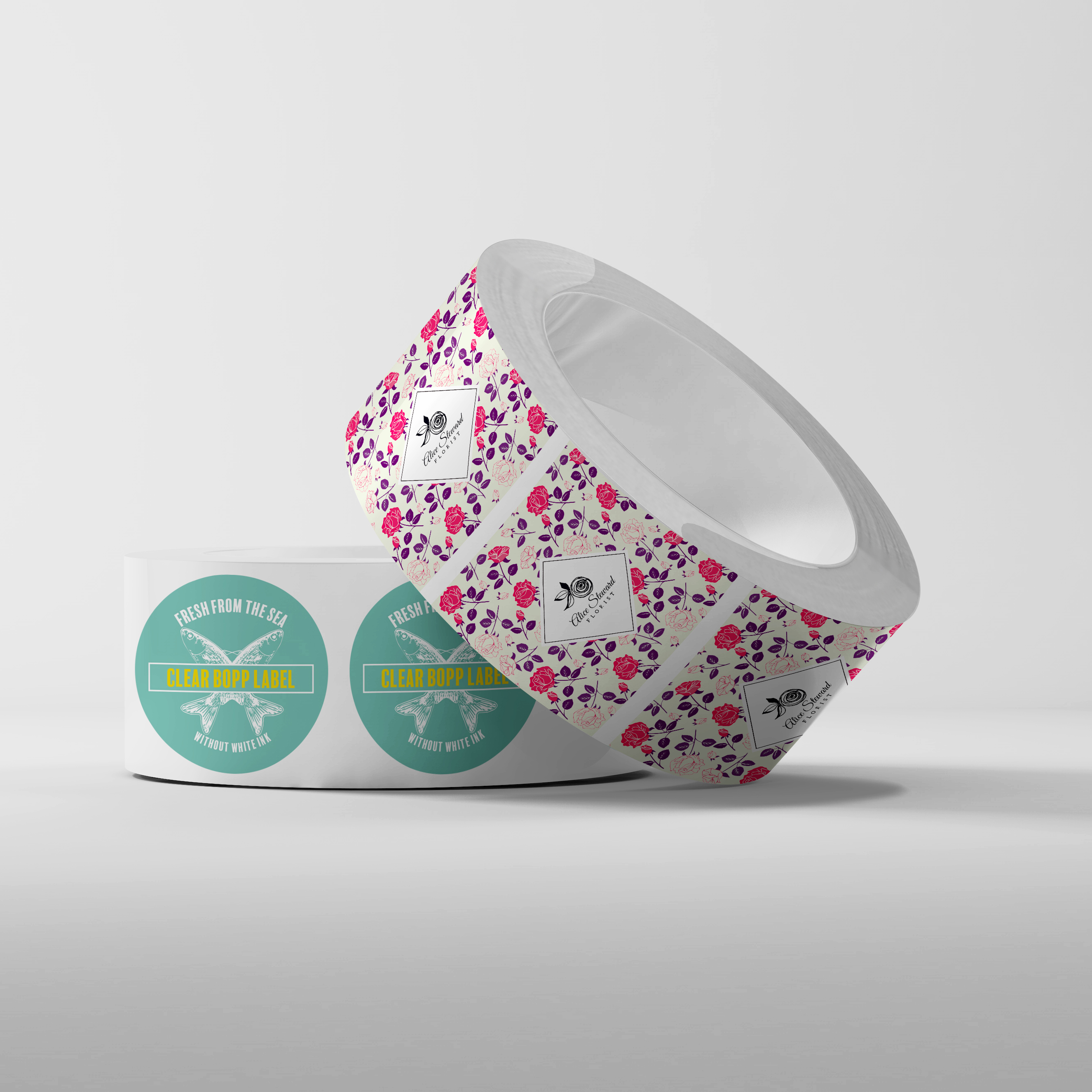 Paper Oval Roll Labels - Digital Post