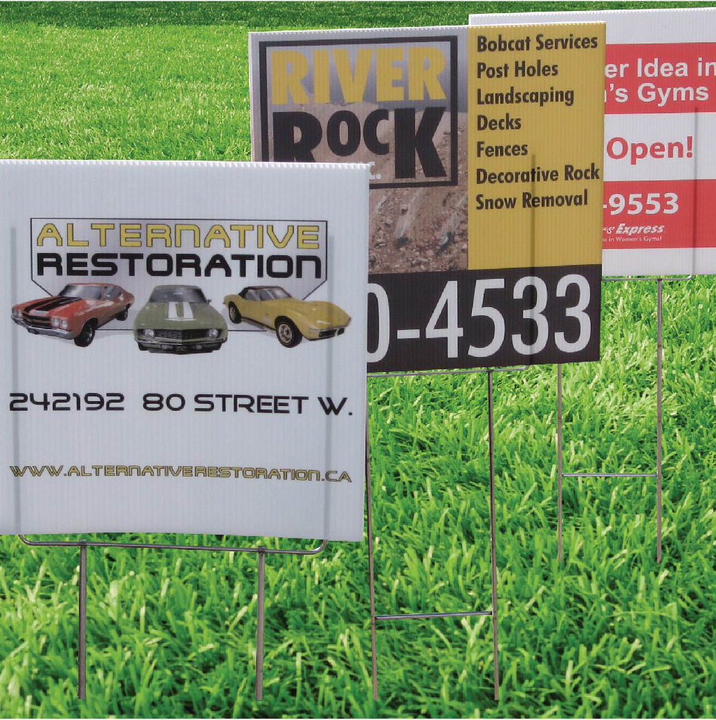 Coroplast Lawn Sign | Lawn Signs Calgary - Digital Post