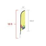 Custom Angled Flags | 1-Day Production | Printleaf