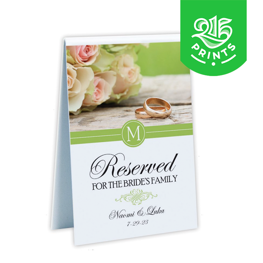 Table Tent Signs | 215 Print