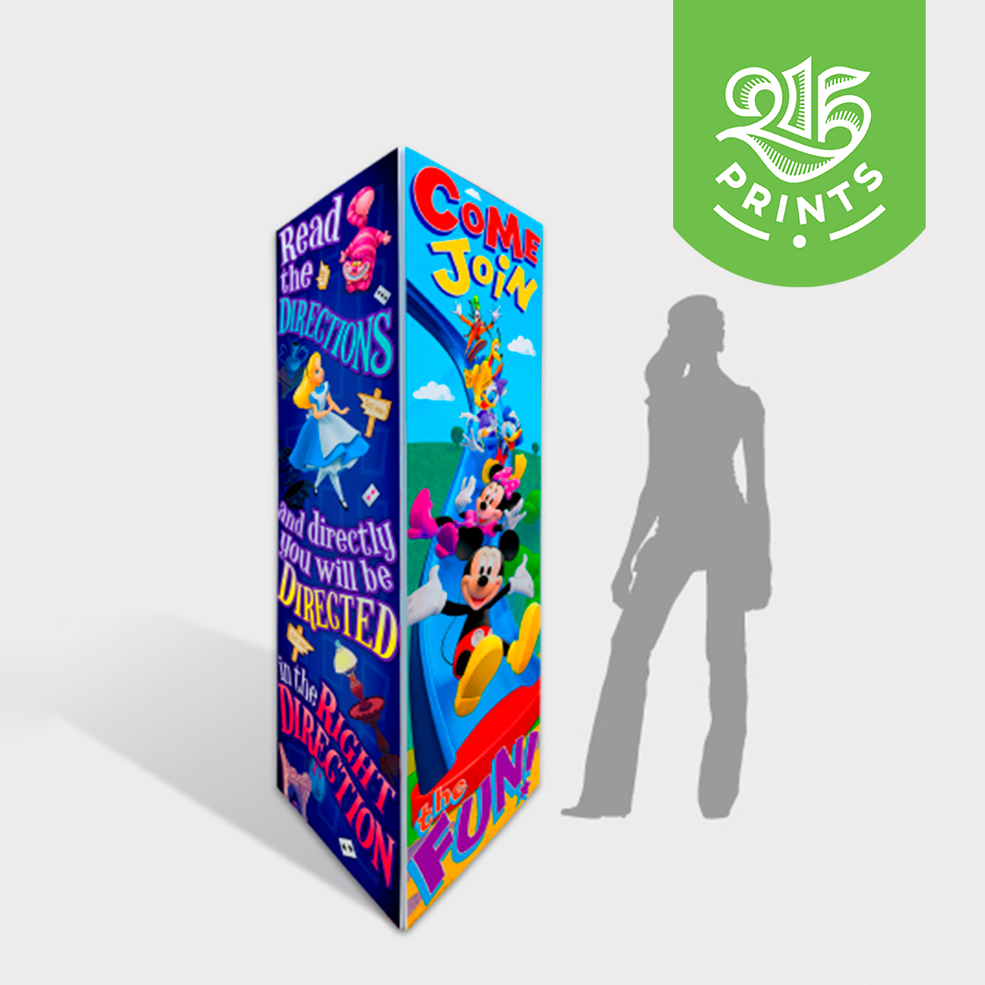Totem Display - Corrugated Plastic Totem| 215 Prints
