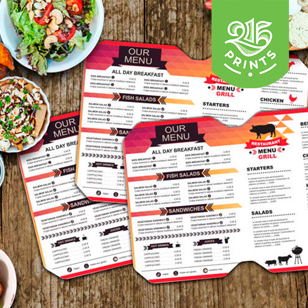 Waterproof Menu Printing - Plastic Menus | 215 Prints