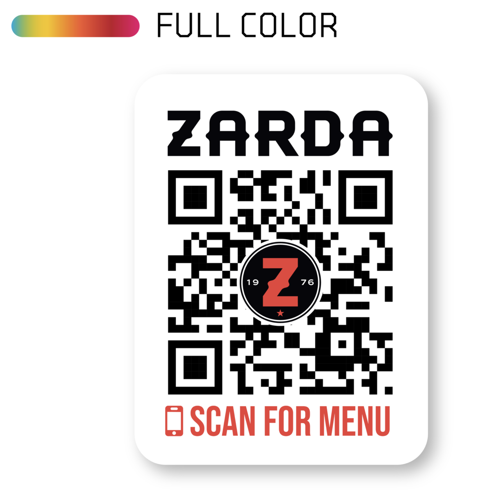 Tabletop QR Code Stickers