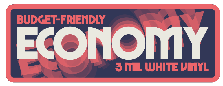 Economy Vinyl Stickers - Rival Branding