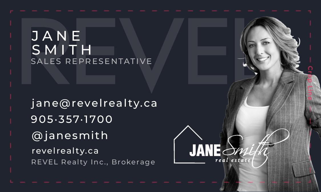 Explore Custom REVEL Realty Business Cards Templates & Personalize ...