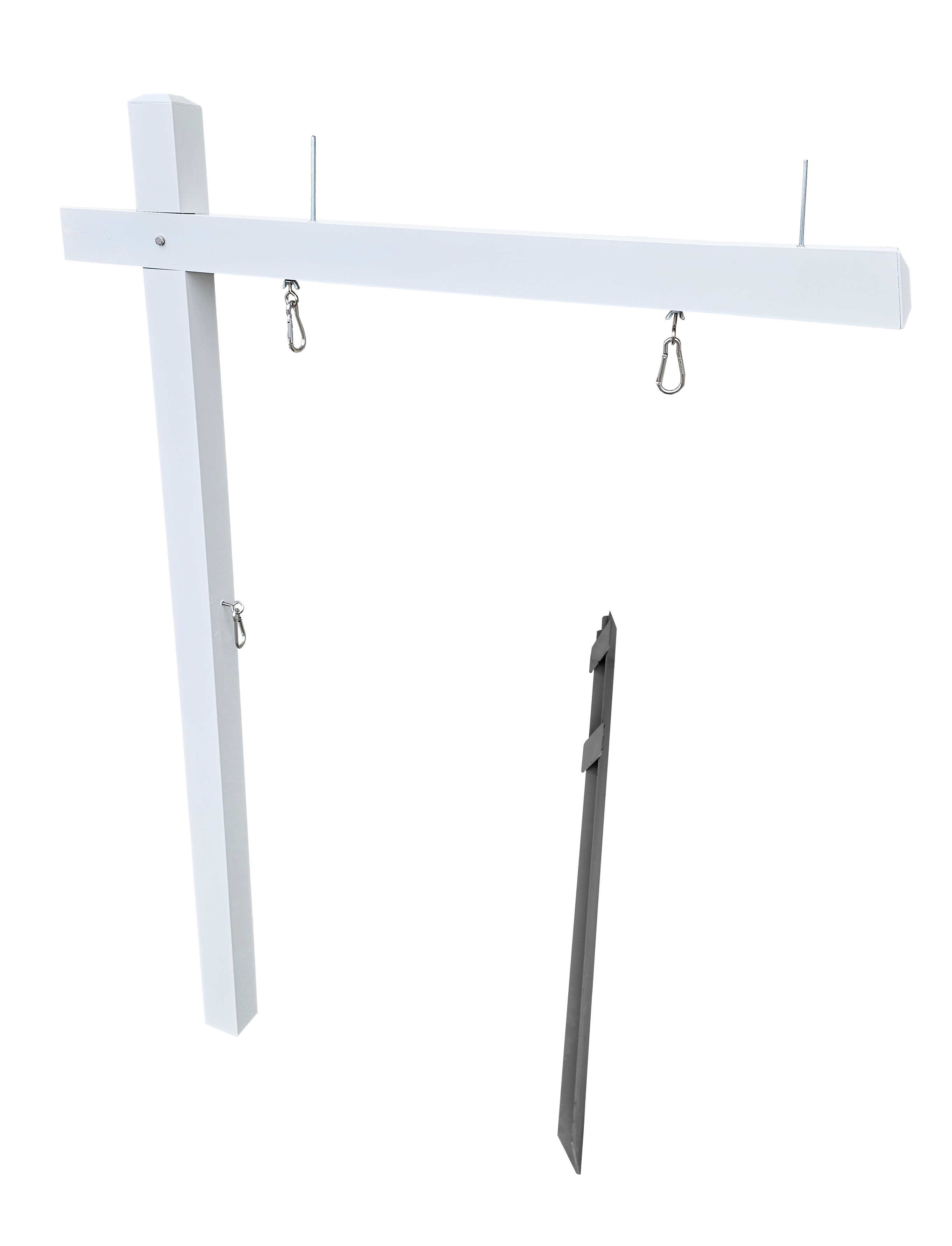 Aluminum Sign Post - White