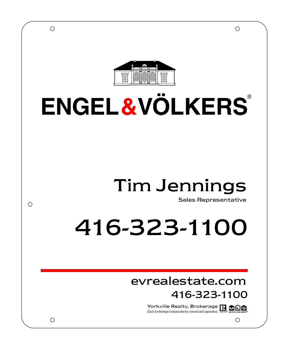 Engel & Völkers - For Sale Sign - Signs in the Making