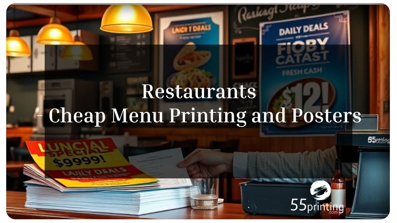 Restaurants - Cheap Menu Printing and Posters