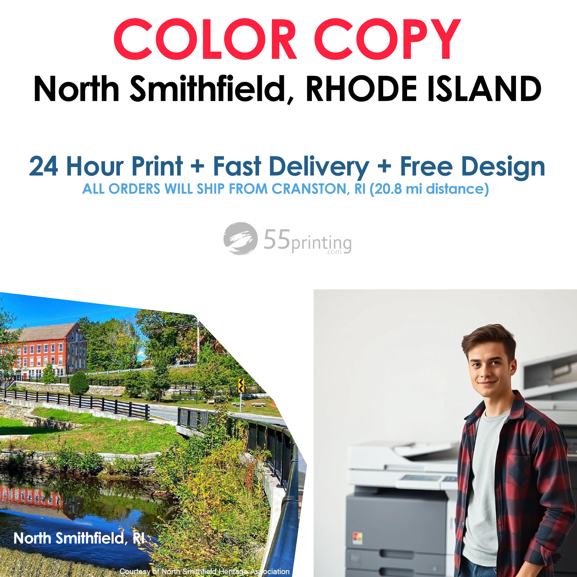 Vibrant Color Copies Delivered to North Smithfield, RI in Just 1 Day!