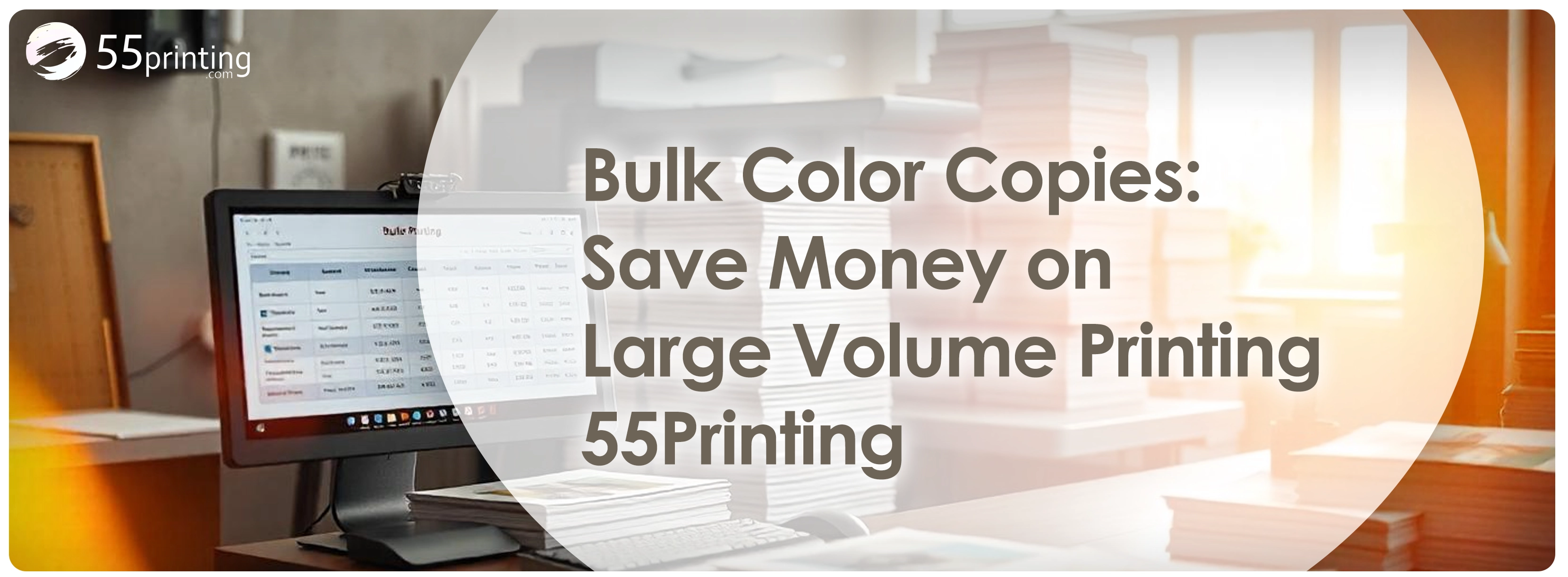 Bulk Color Copies: Save Money on Large Volume Printing | 55Printing