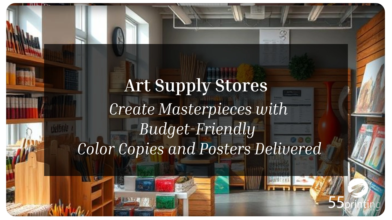 Art Supply Stores - Create Masterpieces with Budget-Friendly Color Copies & Posters Delivered