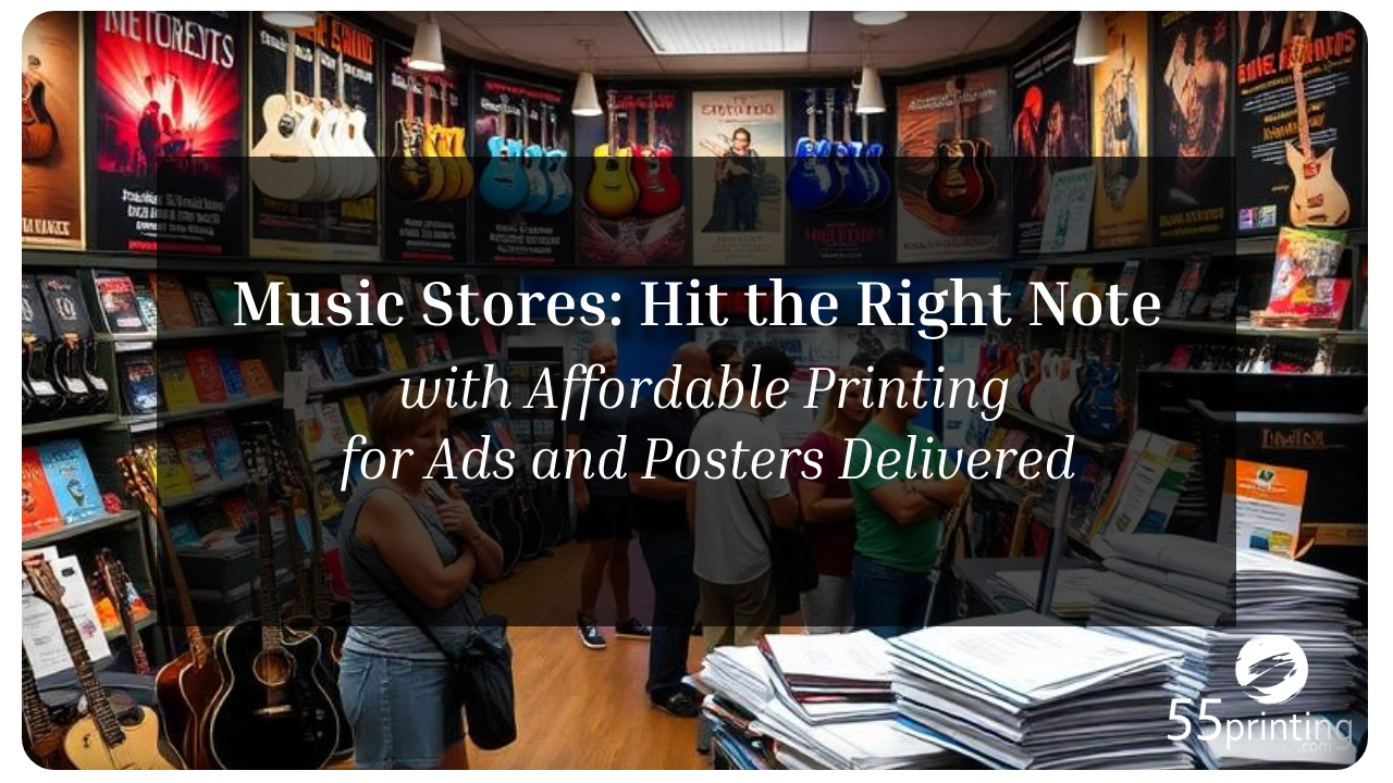 Affordable Printing for Music Stores: Ads, Posters & More | 55printing