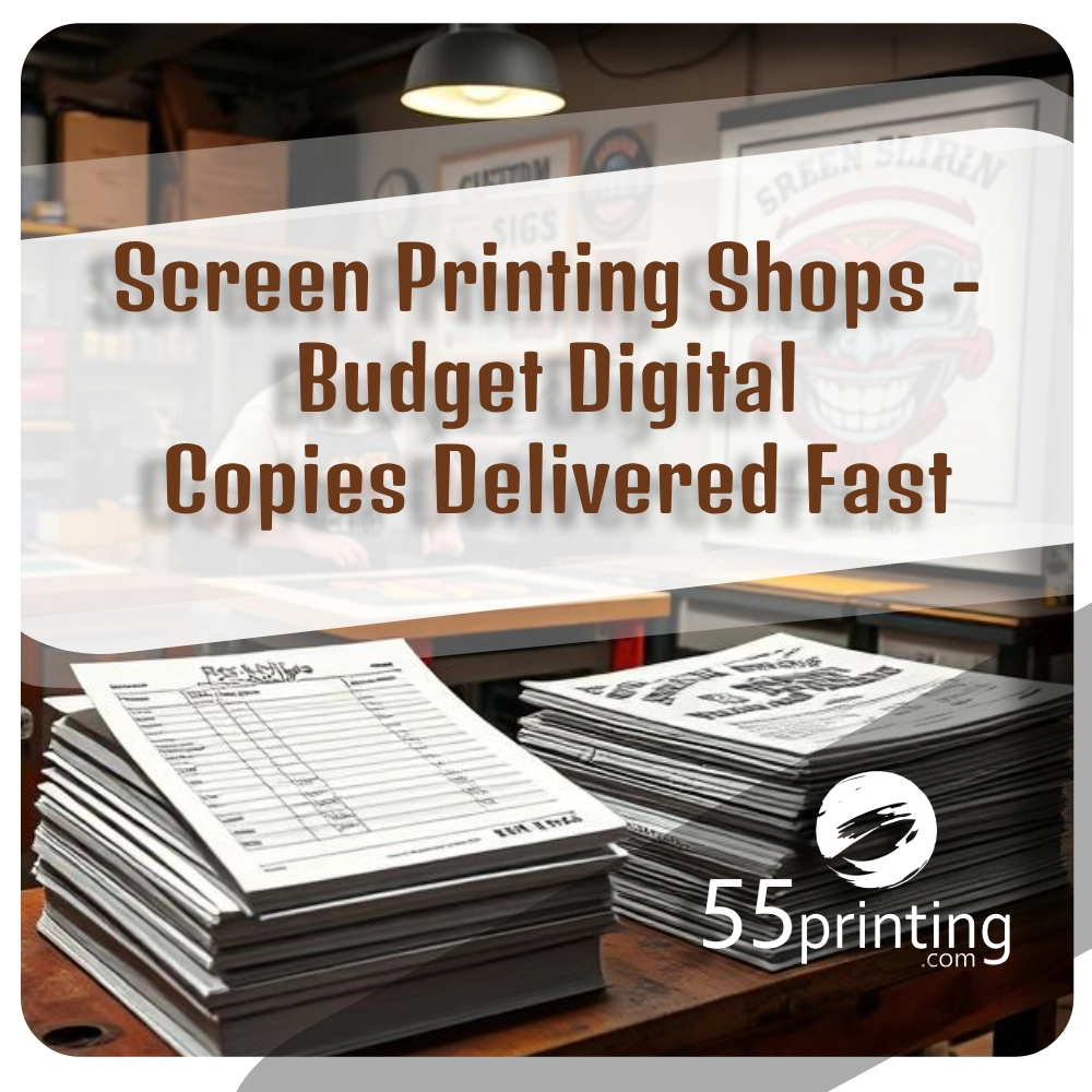 Screen Printing Shops - Budget Digital Copies Delivered Fast