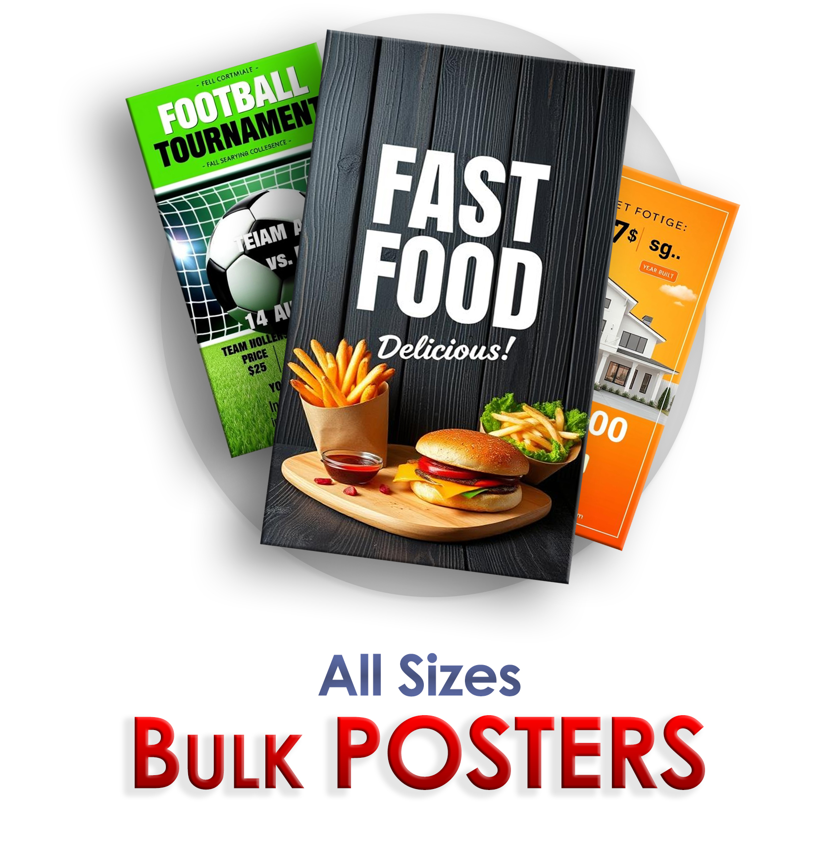 Cheap Posters Printing in BULK | Custom FREE Design & Proof