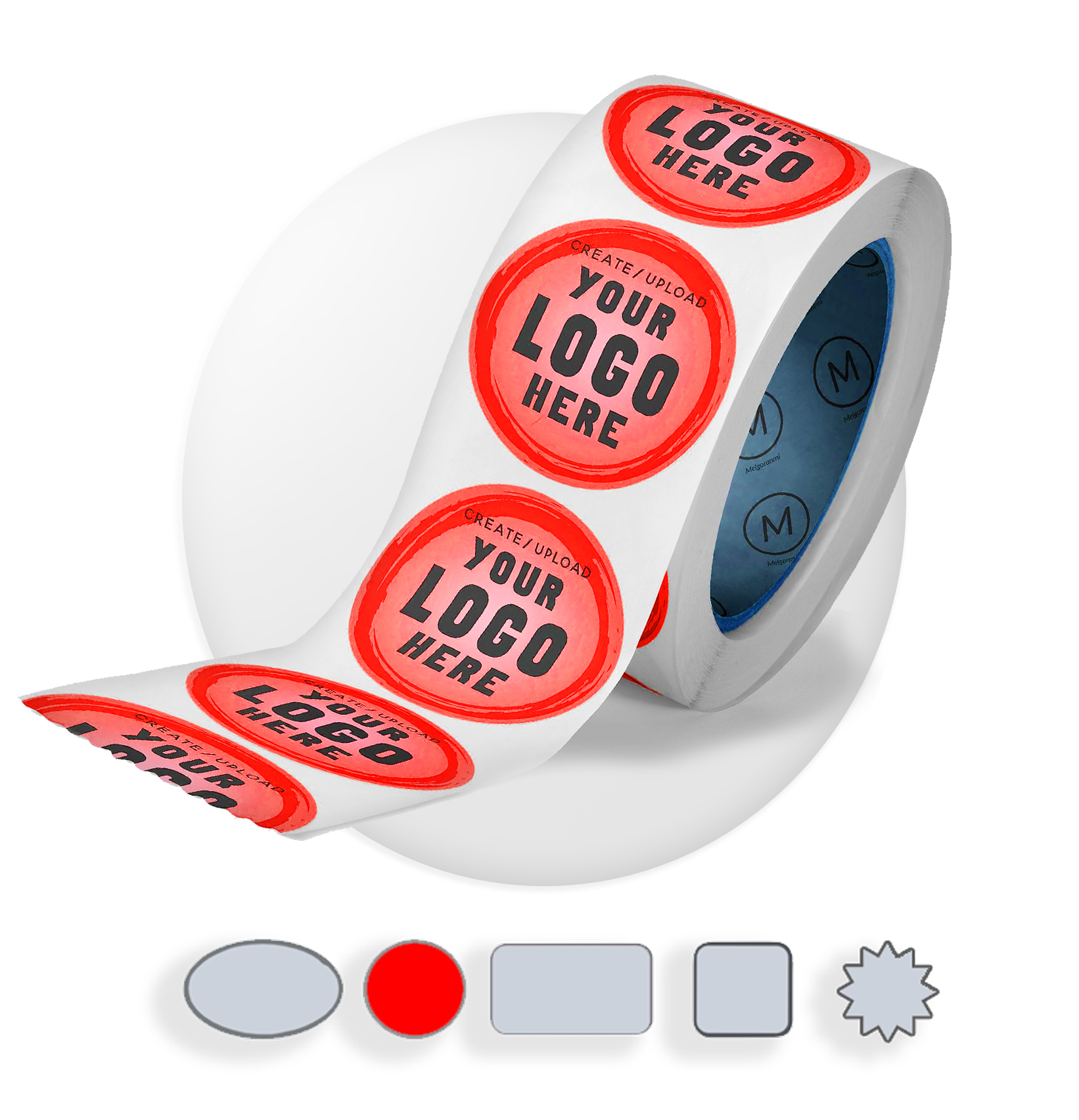 Budget Circle Roll Labels | FREE Design Setup, Fix & Proof