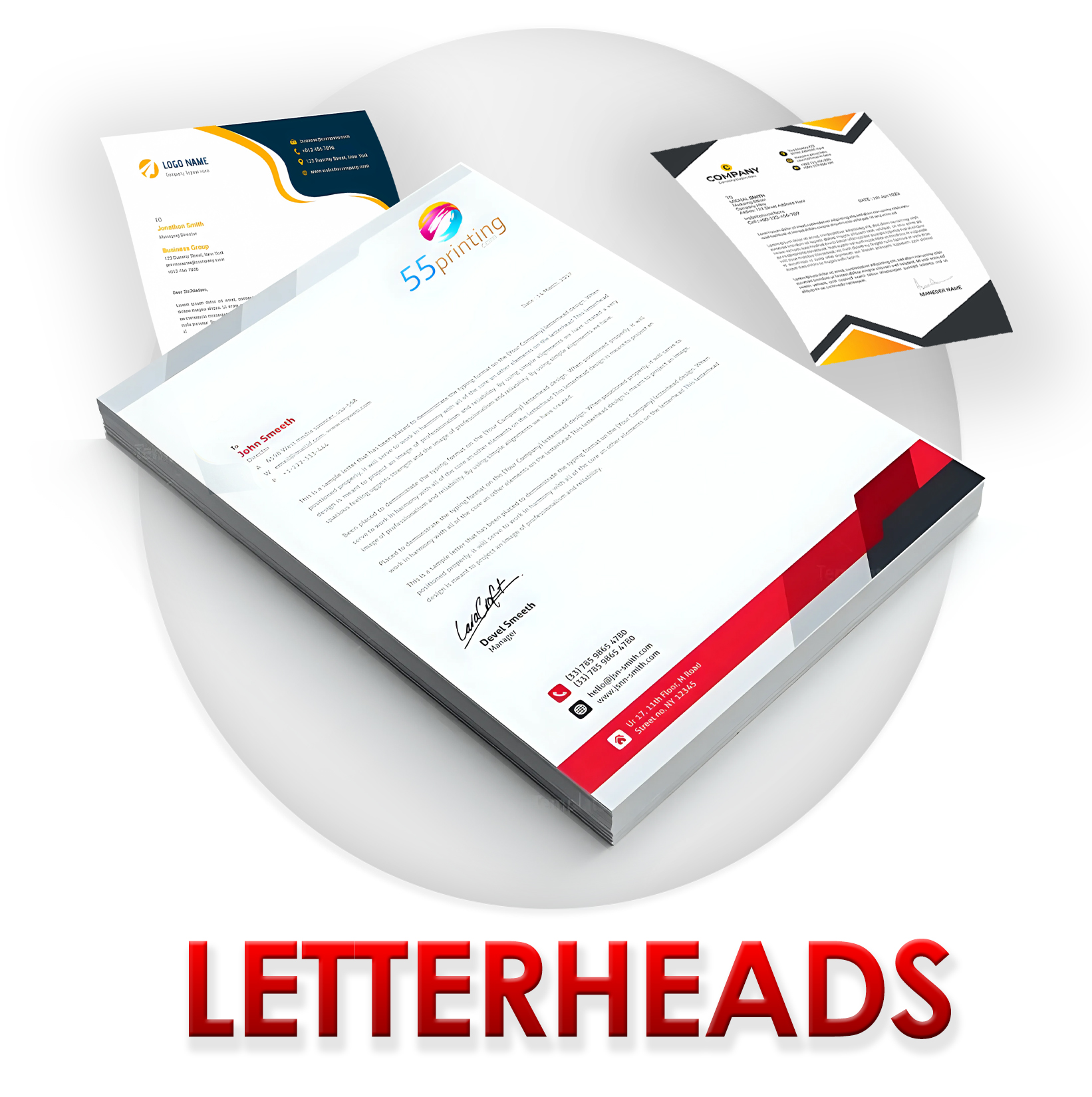 Economic Letterhead Printing – Professional + FREE Design