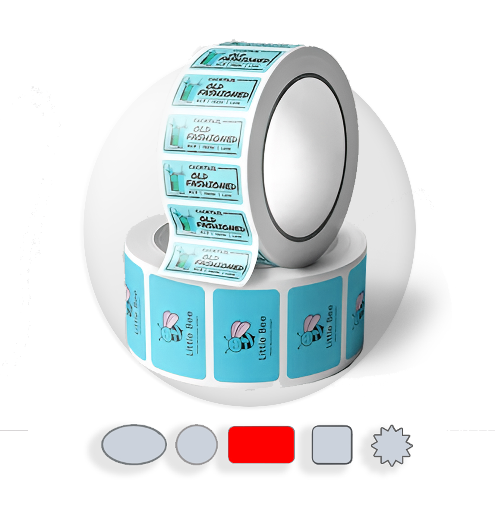 Rectangle (Rounded Corners) Roll Label Print from $96.51