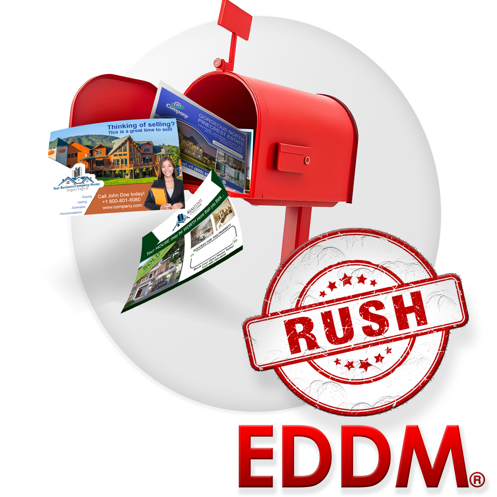 Rush EDDM Printing – Every Door Direct Mail (FREE Design)