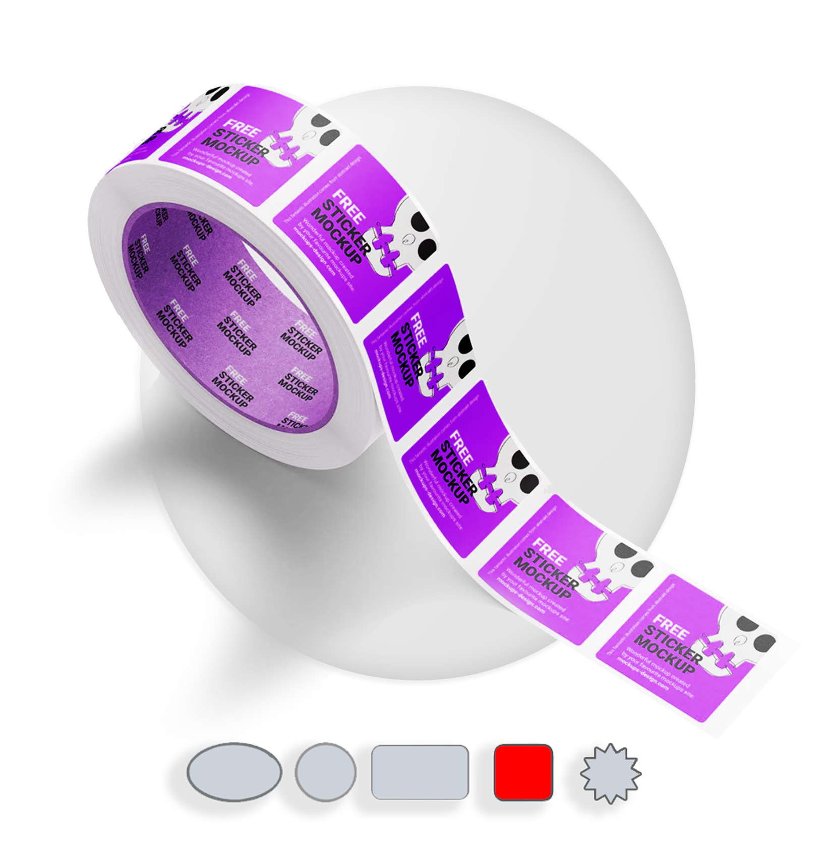 Square (Rounded Corners) Roll Label Print 250 From $94 | 55printing