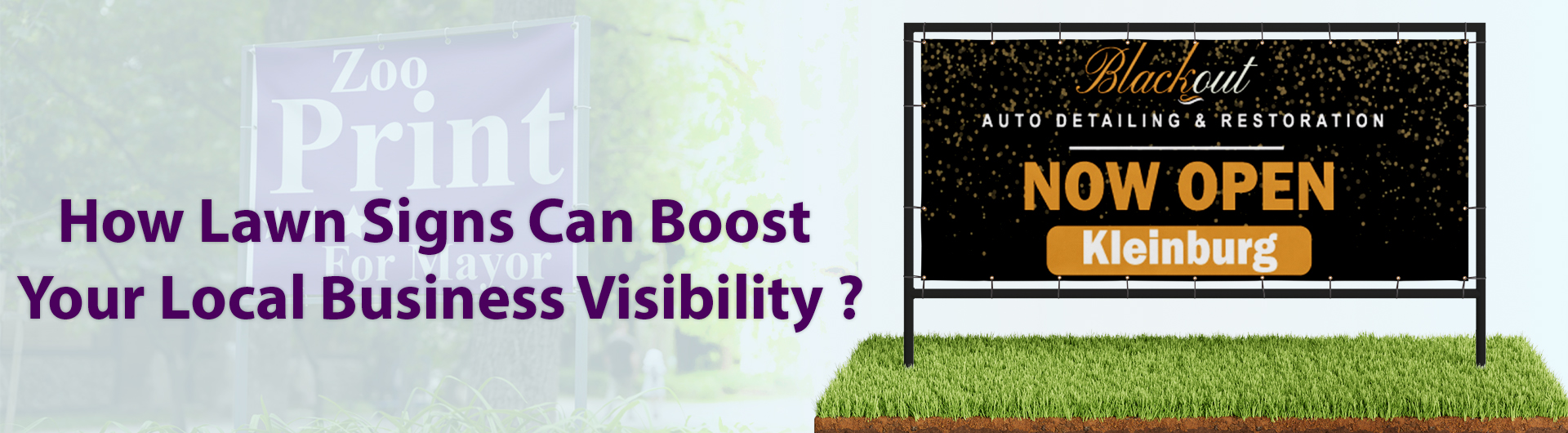 How Lawn Signs Can Boost Your Local Business Visibility